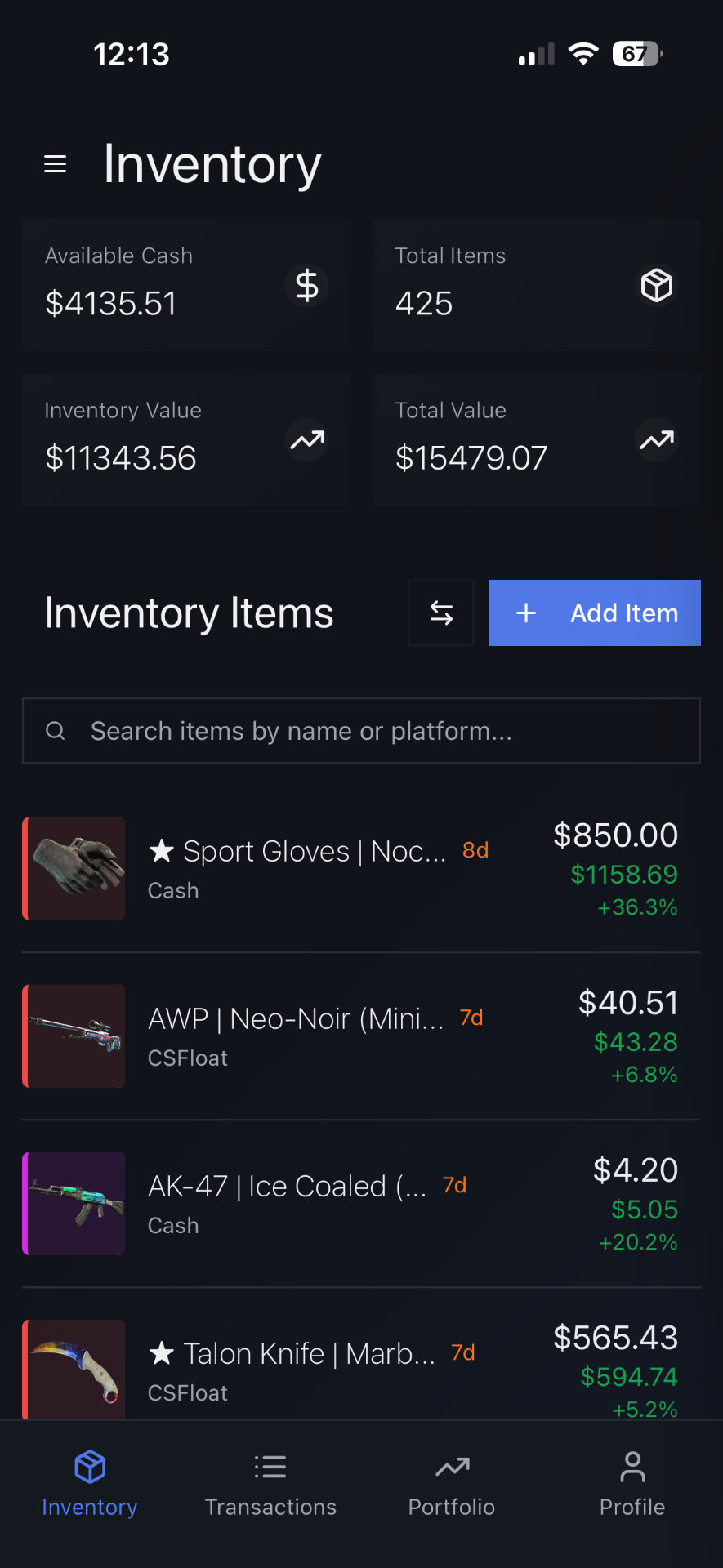 CS Trade Track - Trading Dashboard